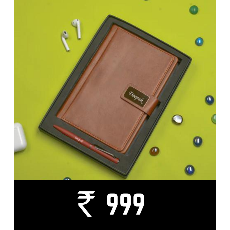Customised Diary & Pen Combo