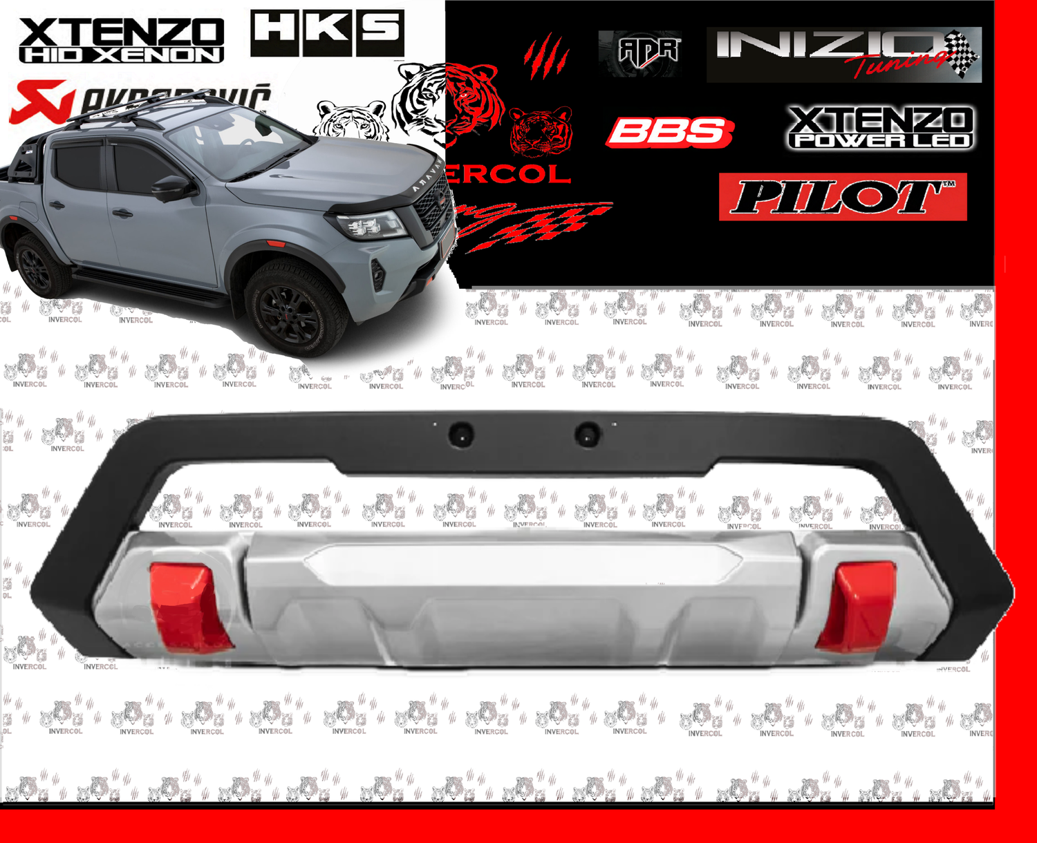 BUMPER DEFENSA DELANTERA PARA NISSAN NP300 FRONTIER 2021 - 2023+