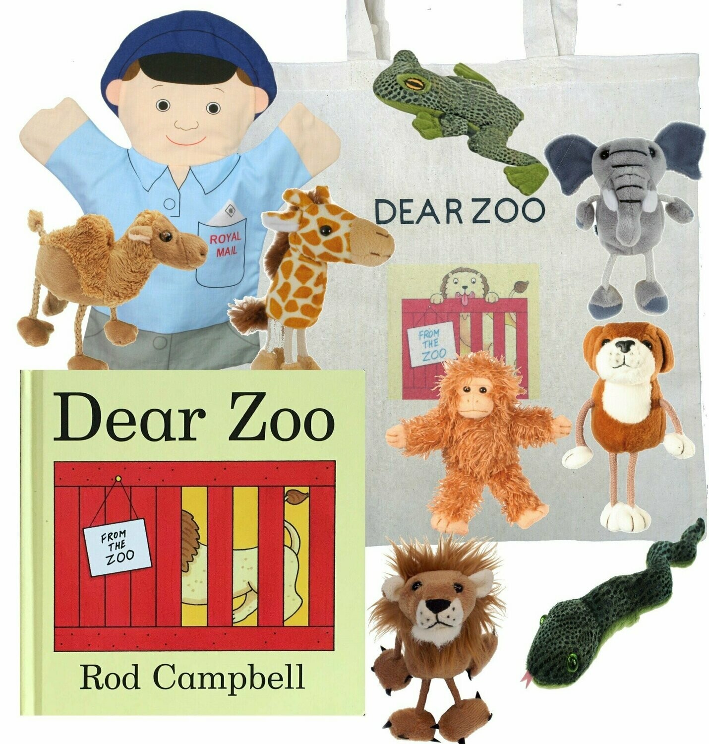 Dear Zoo Postman Puppet StorySack Book Set