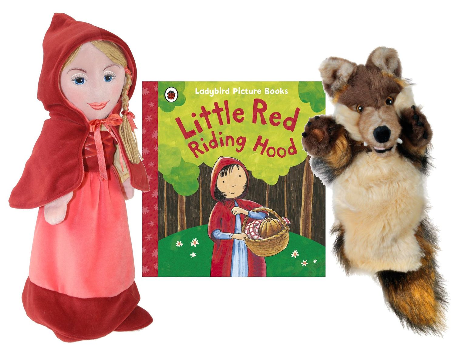 Little Red Riding Hood Large Puppet Story Sack Bag Book Set