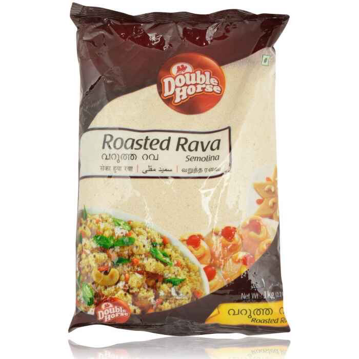 DOUBLE HORSE ROASTED RAVA SOOJI 1KG