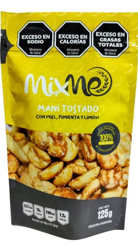 Mixme doypack mani con pimienta y limon x125g