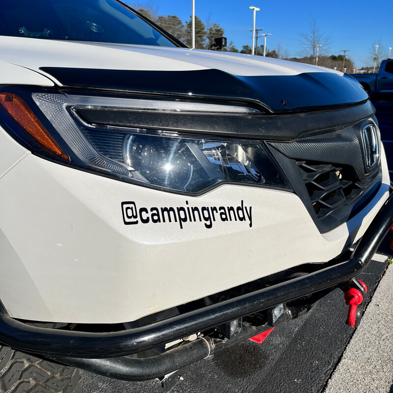 Honda OEM Ridgeline Passport Pilot Low Profile Hood Rock Chip Bug Air ...