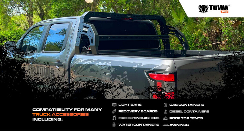 4CX Series Shiprock Headache Rack - Fits 2016 to 2025 Honda Ridgeline ...