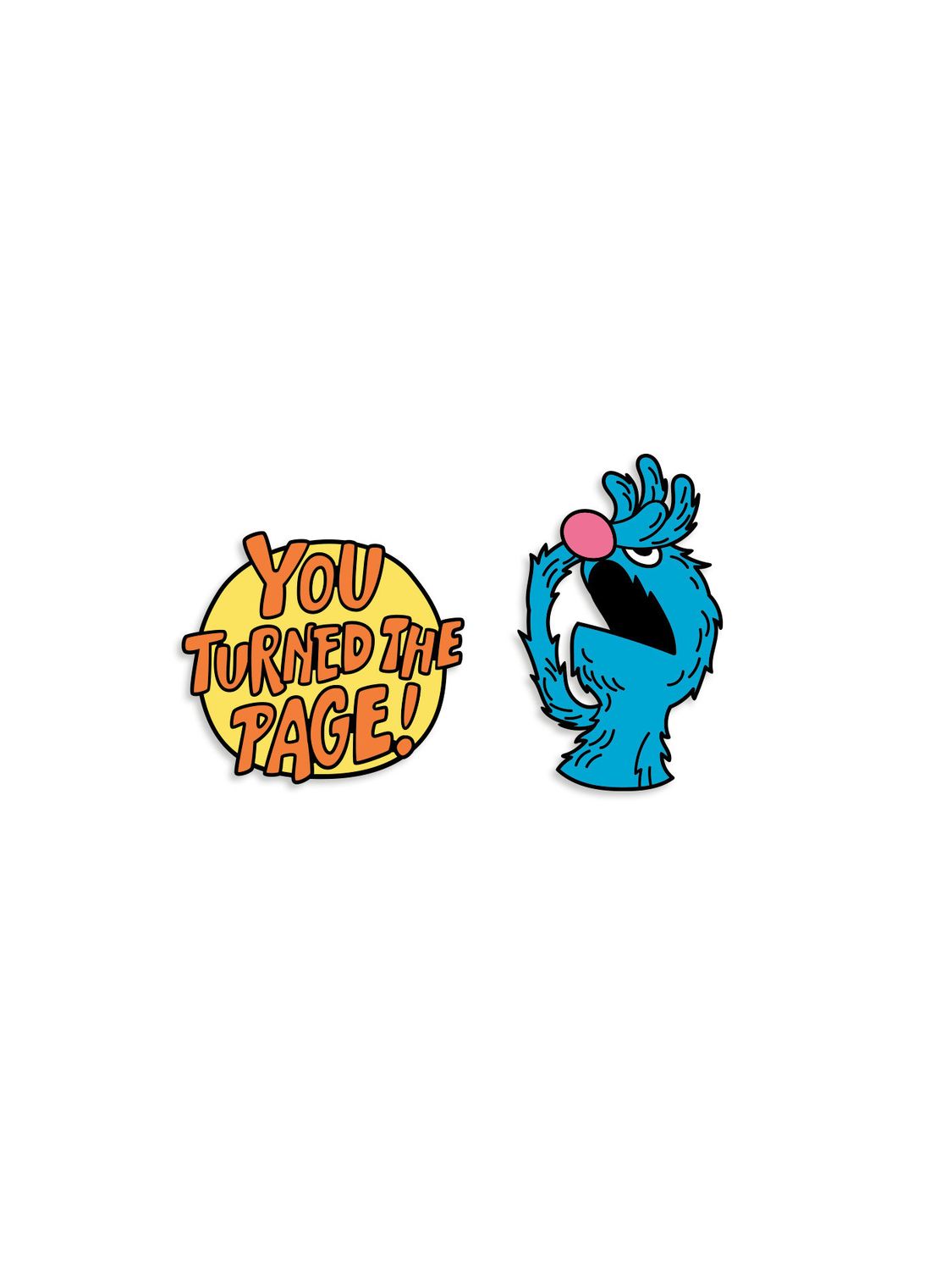 Sesame Street: The Monster at the End of This Book Enamel Pin Set - Pin ...