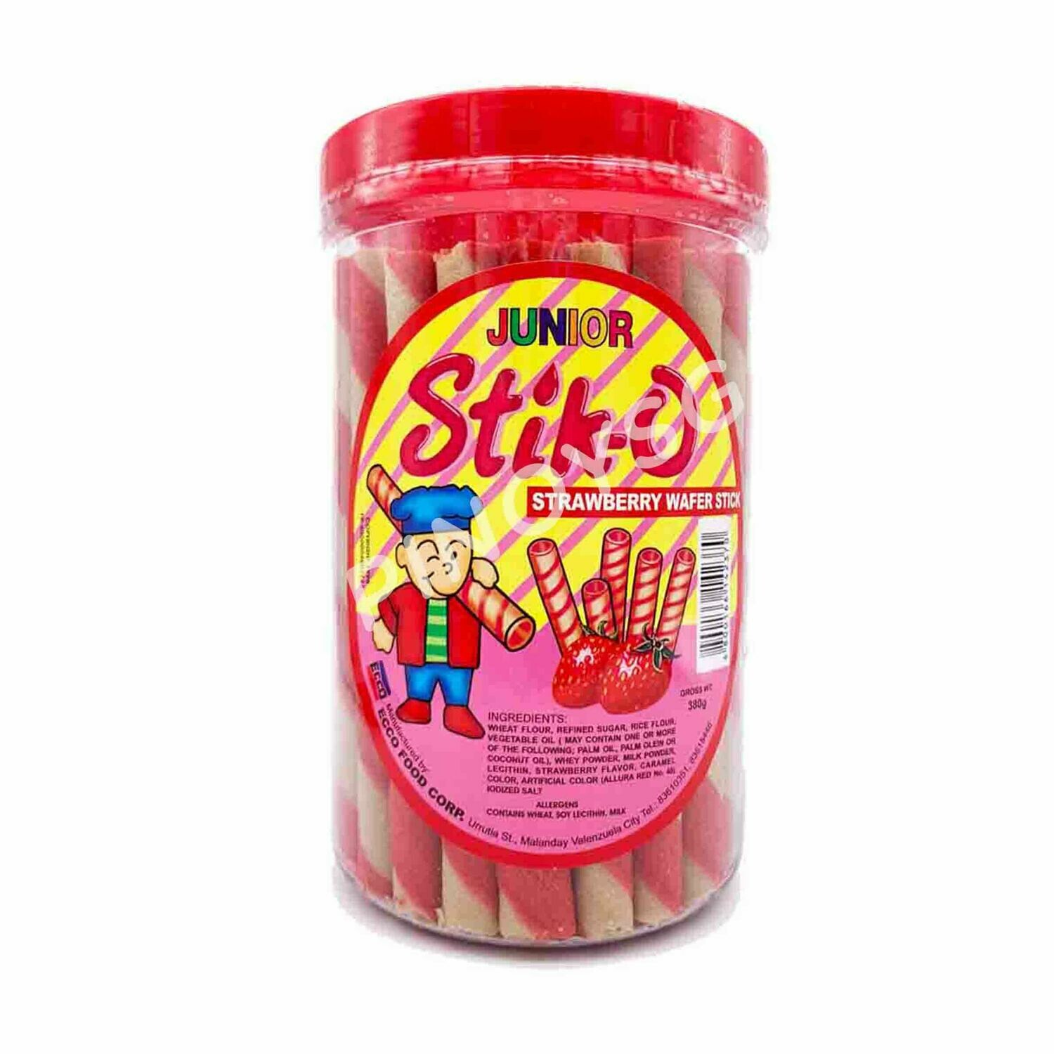 Stik-O Strawberry Wafer Stick Jar, 380g