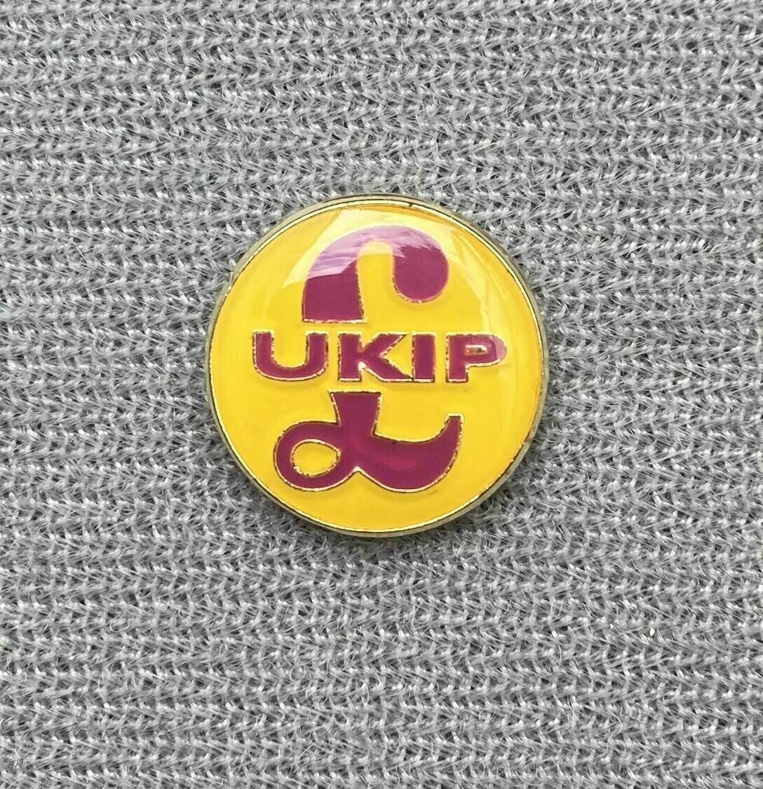 UKIP Button Purple Badge