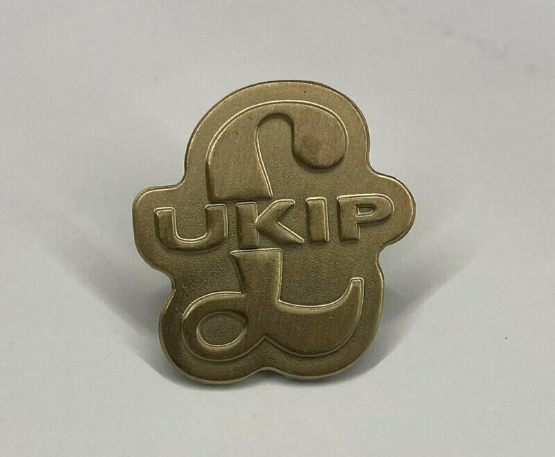 UKIP Gold Coloured Pin Badge