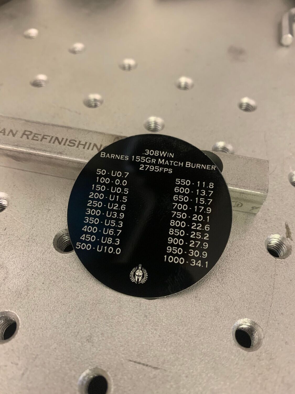 Aluminium Ballistic Data Discs