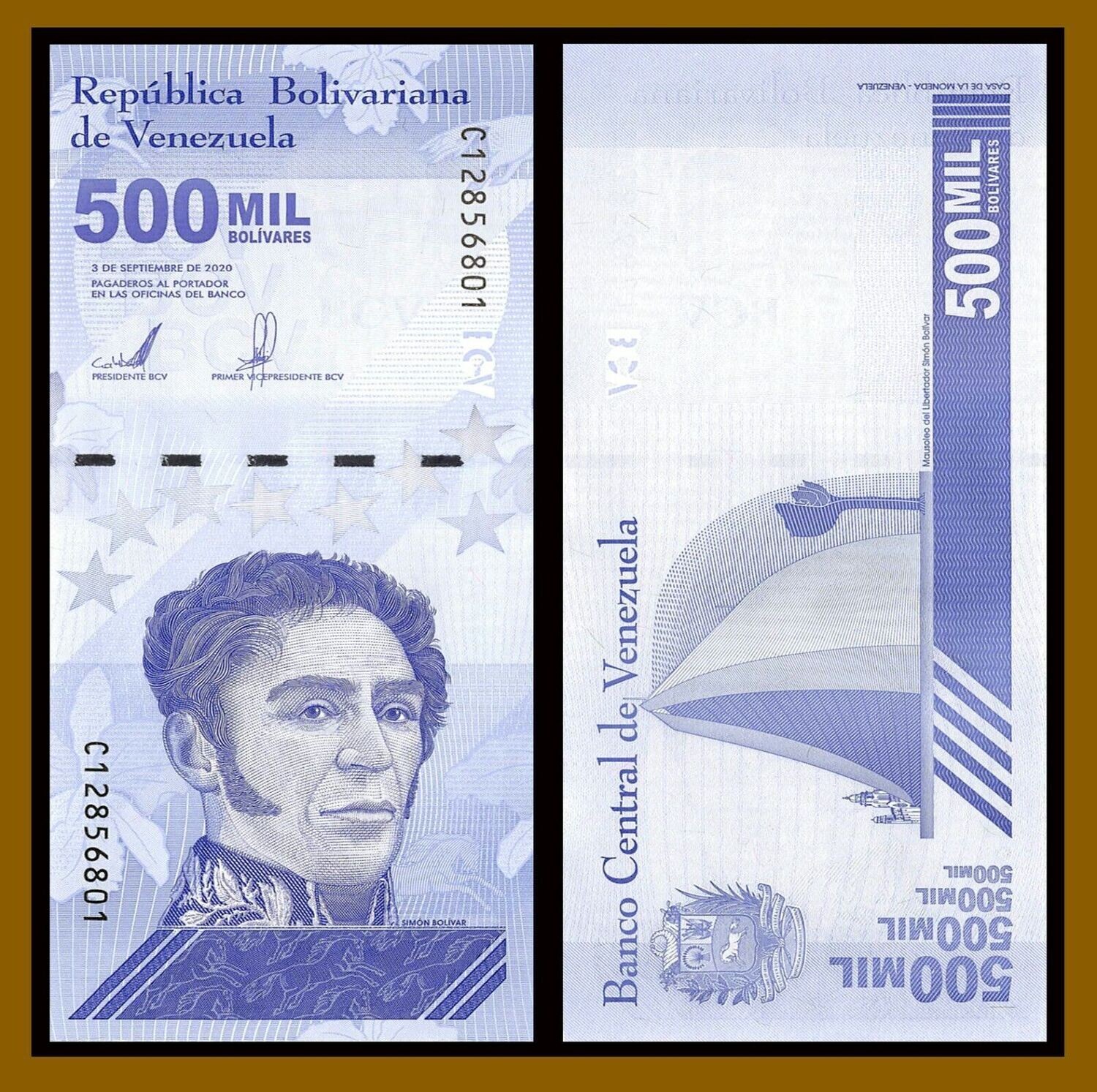 Venezuela 500,000 Bolivar Soberano Banknote, 2020, P-113, UNC