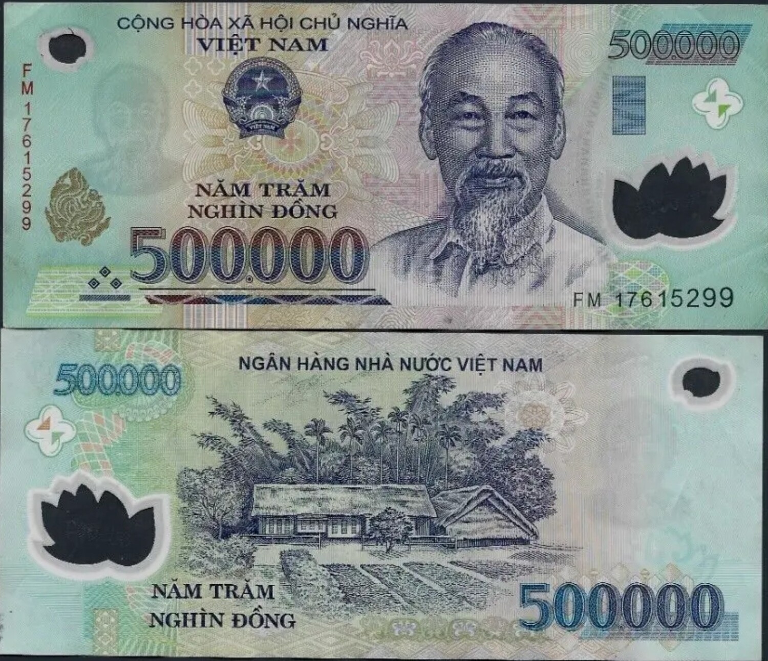 Vietnam 500,000 Dong Banknote VND, Polymer, Uncirculated