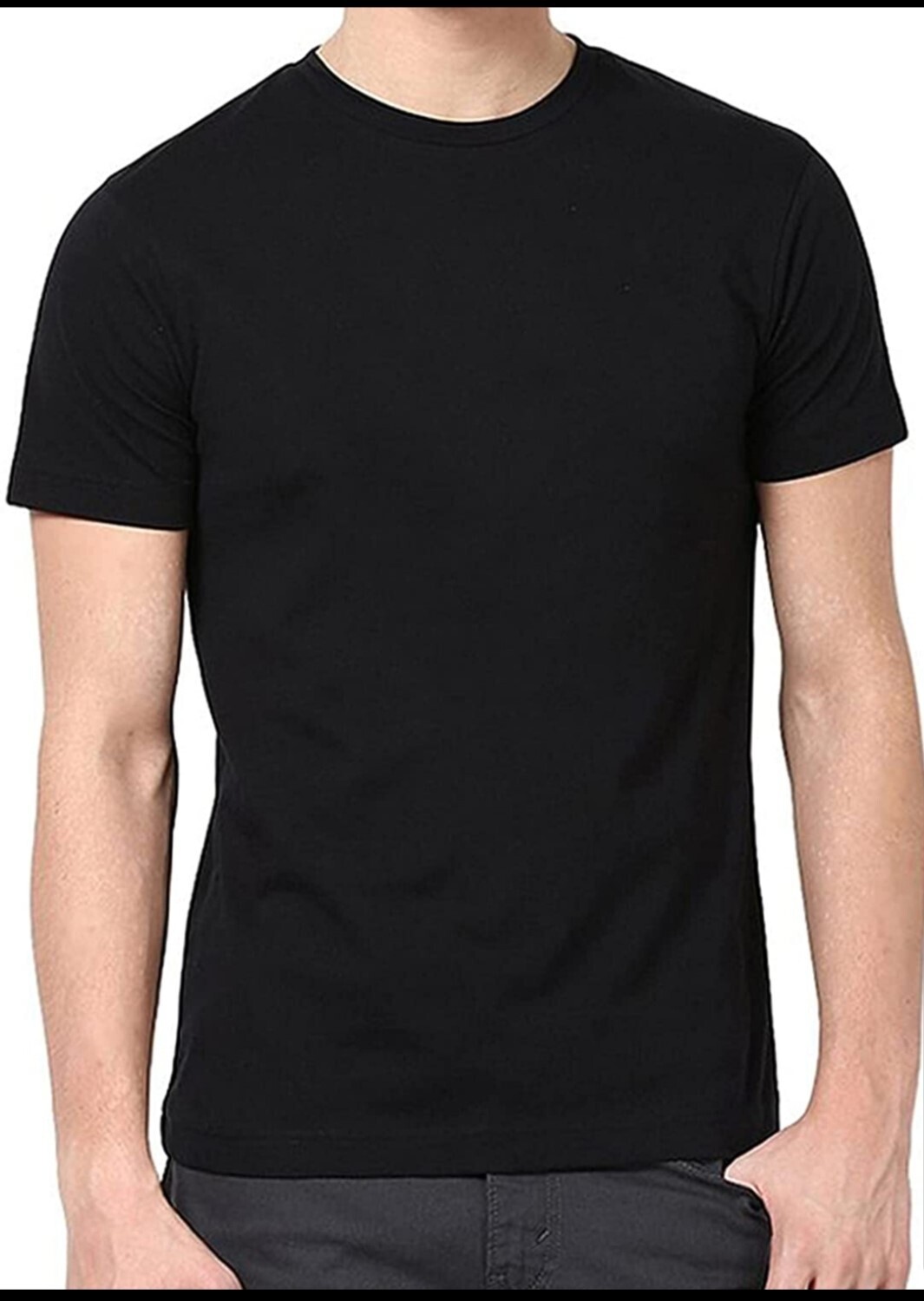 PLAIN BLACK TEE