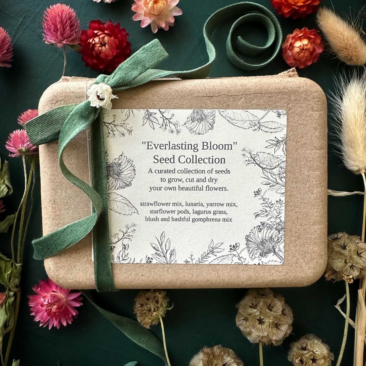 Everlasting Bloom Seed Collection – Dried Flower Garden Mix for Long ...