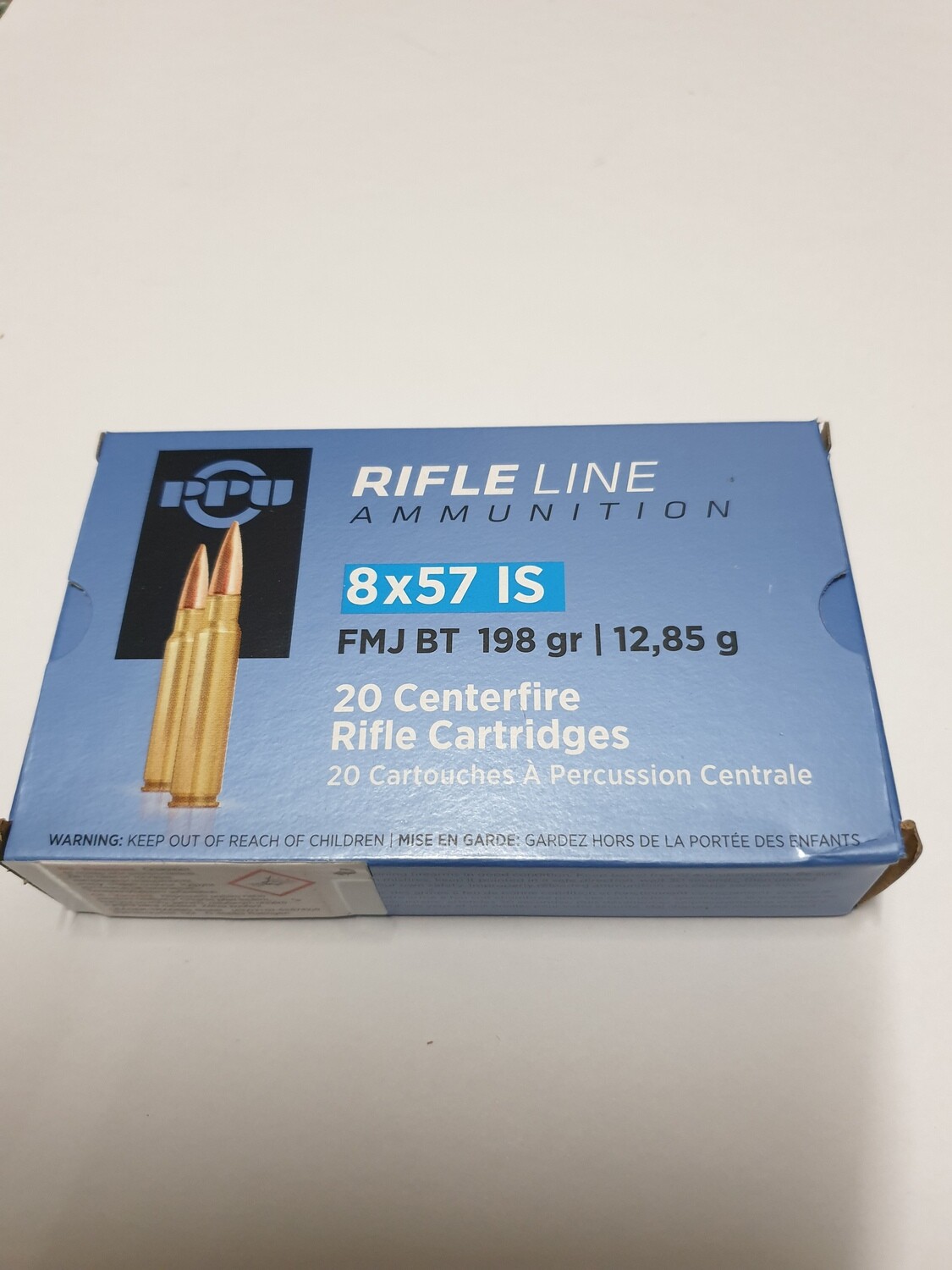 PPU 8x57IS Rifle Line 198gr FMJ BT