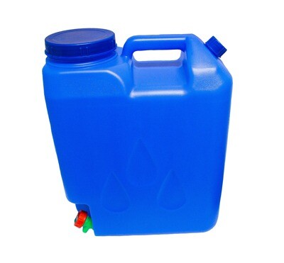Blue Water Dispenser Round Container 5 gallons Capacity with Bottle ...