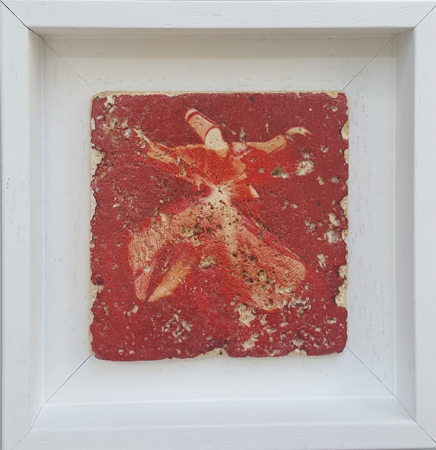 Whirling Dervish Red Design Stone Art