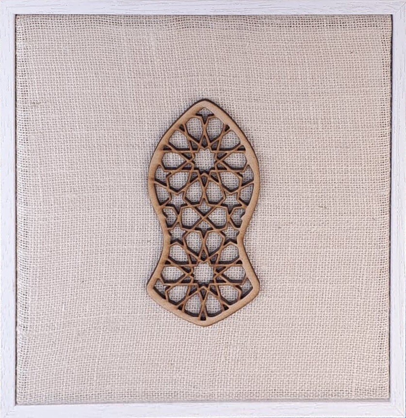 Blessed Sandal (Nalayan) Natural Jute Geometric Design Laser Cut in a ...