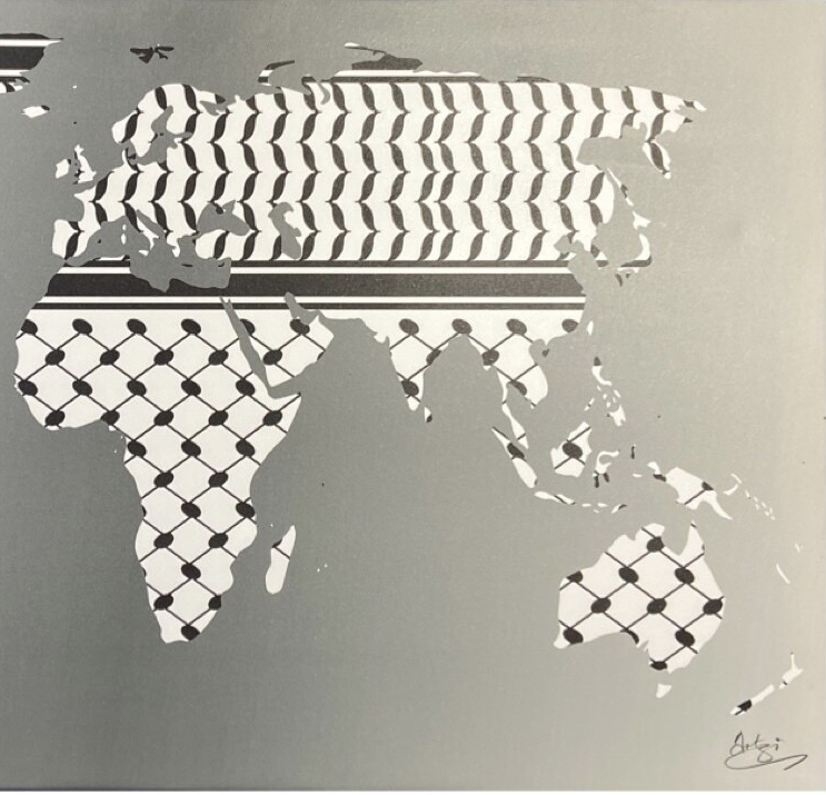 The Keffiyeh Map Greeting Card