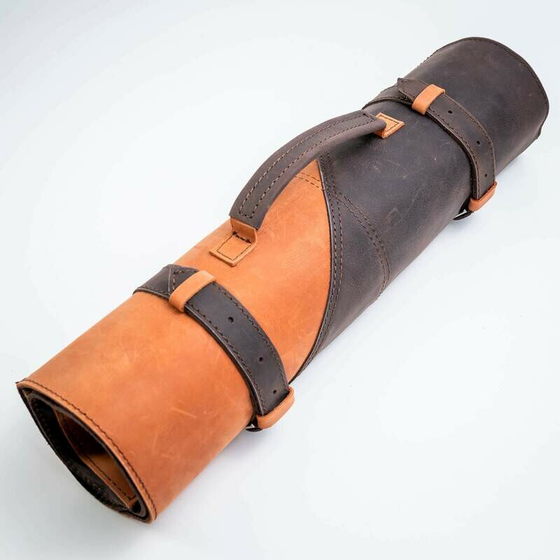 ROLL-LR720 - КОЖАНАЯ СУМКА СКРУТКА ДЛЯ НОЖЕЙ