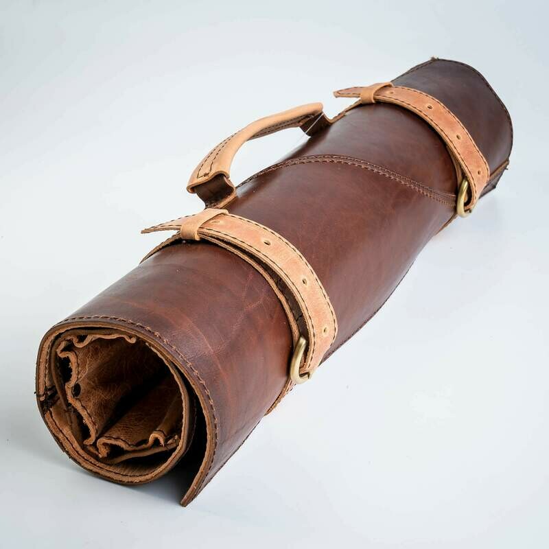 Roll Lr528 КОЖАНАЯ СУМКА СКРУТКА ДЛЯ НОЖЕЙ