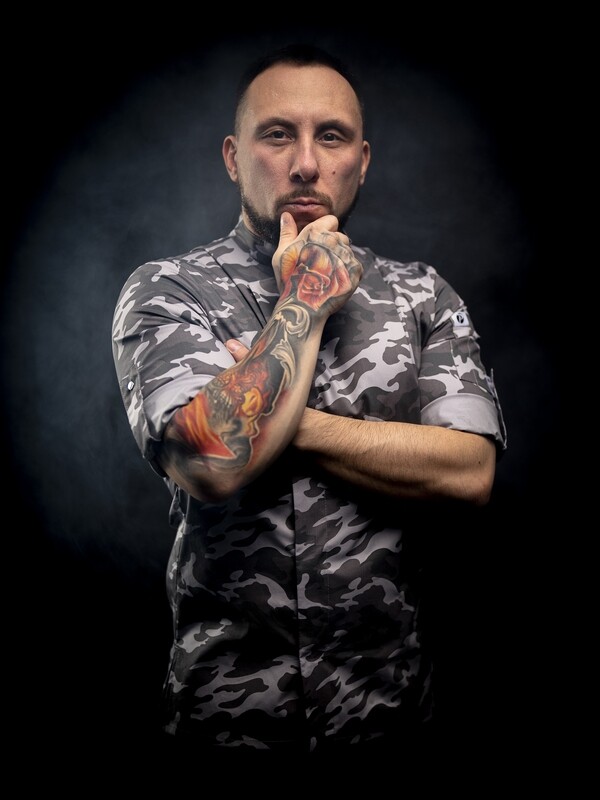 306CAMO-КУРТКА ПОВАРСКАЯ МУЖСКАЯ