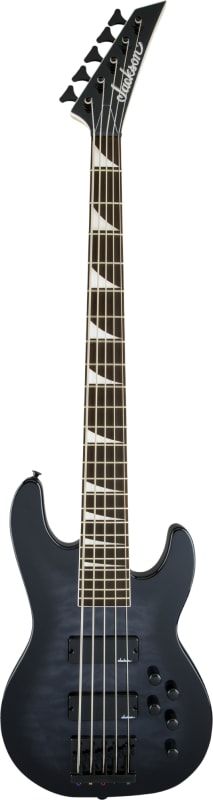 Jackson JS3QV Concert 5-String Bass, Transparent Black Burst