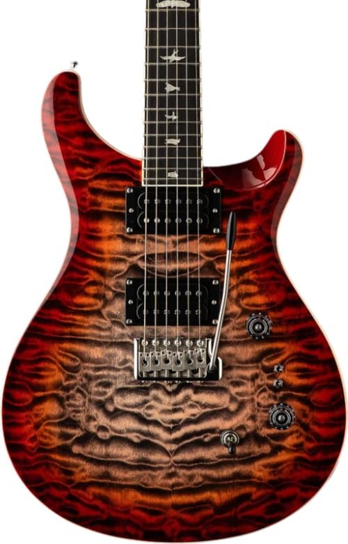 PRS SE Custom 24-08 Quilt, Charcoal Cherry Burst