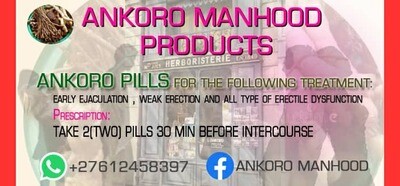 ANKORO MANHOOD PRODUCTS ( THE AFRICAN HERBAL PHARMACY)