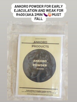 ANKORO MANHOOD PRODUCTS ( THE AFRICAN HERBAL PHARMACY)