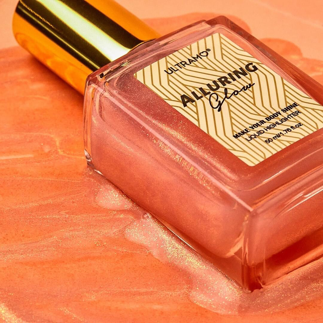 Serie de 3pz ALLURING Glow Ultramo Serum 24K con iluminador