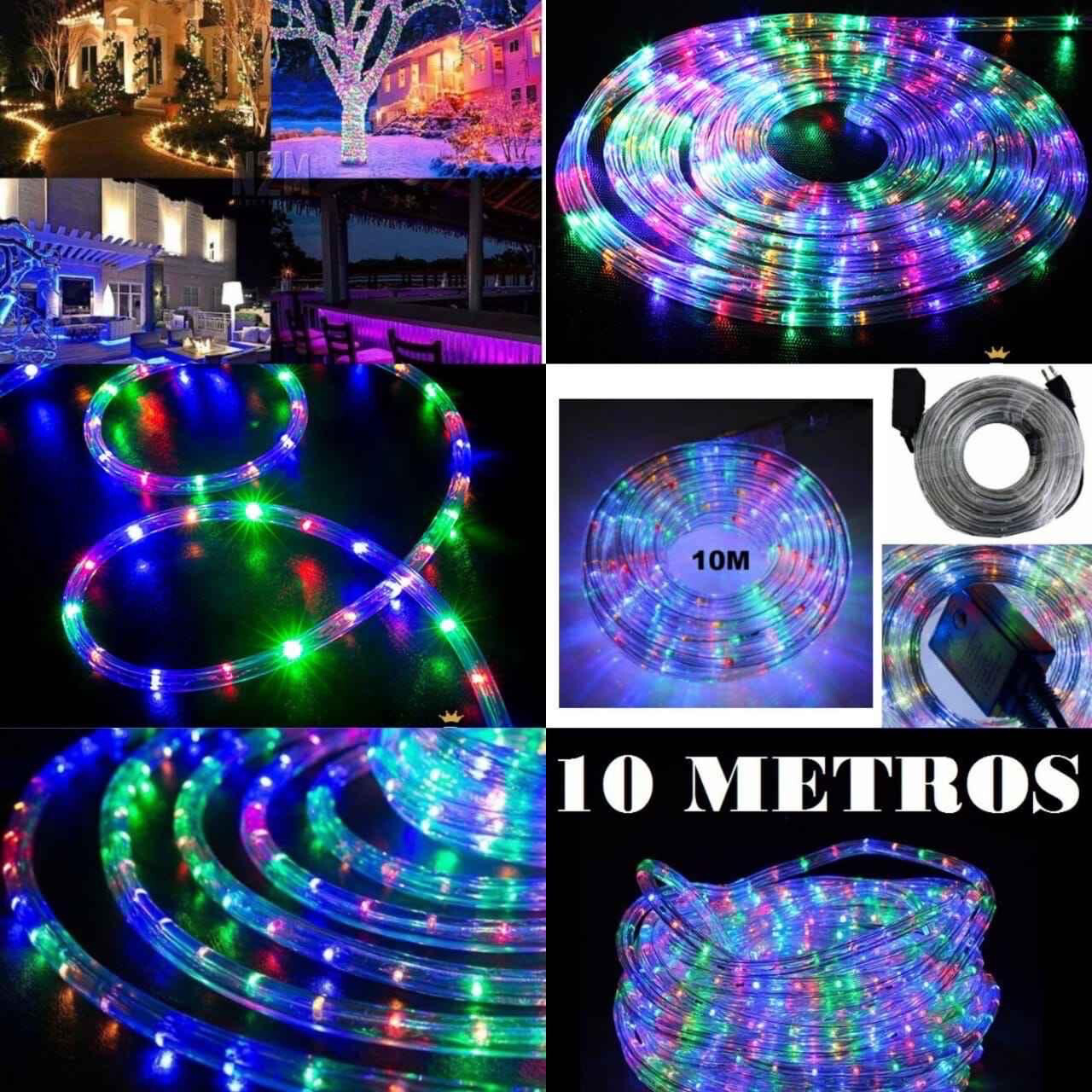 Manguera luz Led 10 metros Multicolor