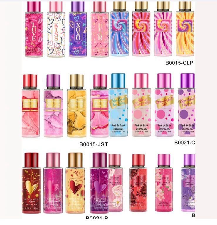 Nuev modelo Body Mist Dama 1pz