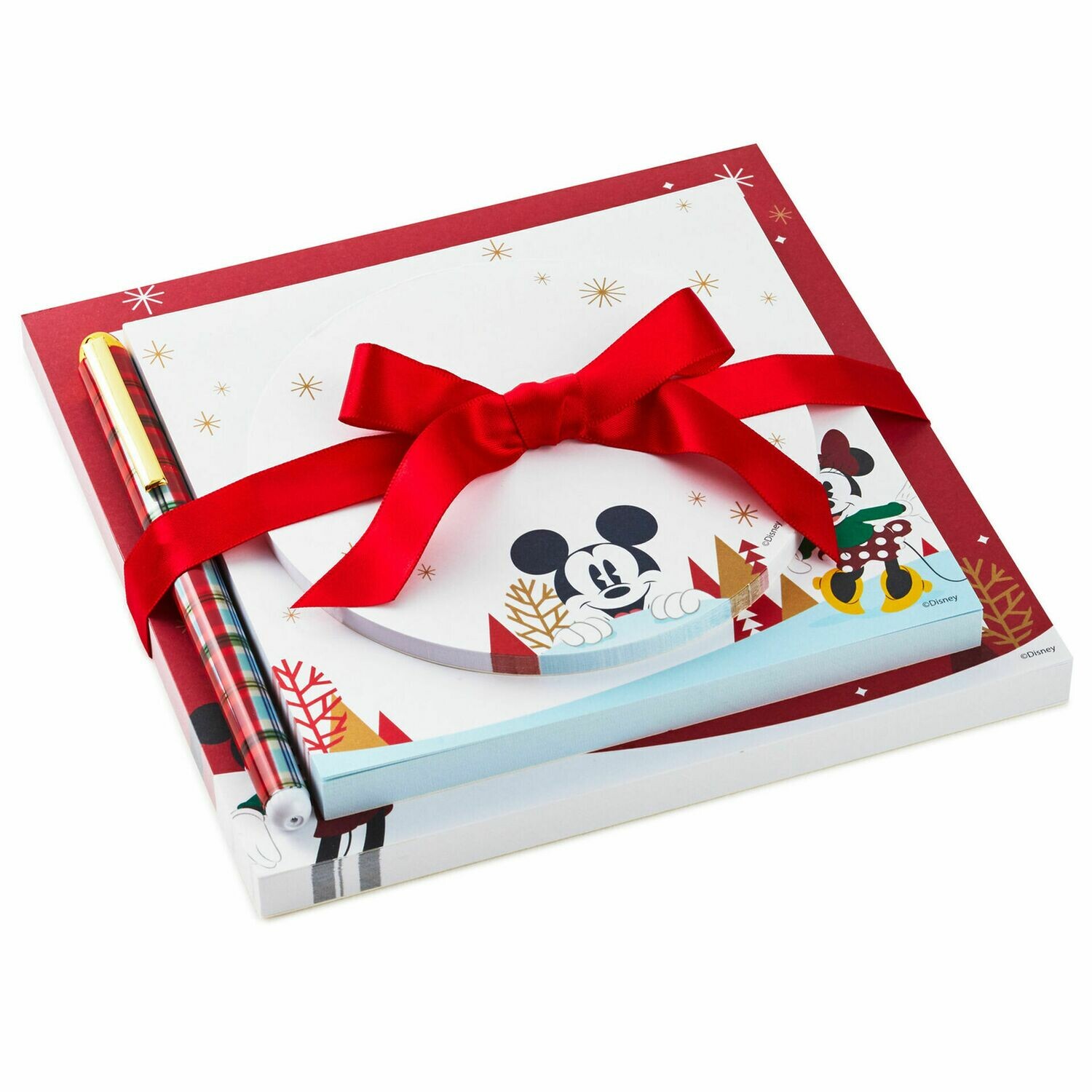 Disney Mickey Mouse and Minnie Mouse Holiday Memo Pads With Pen - Home ...
