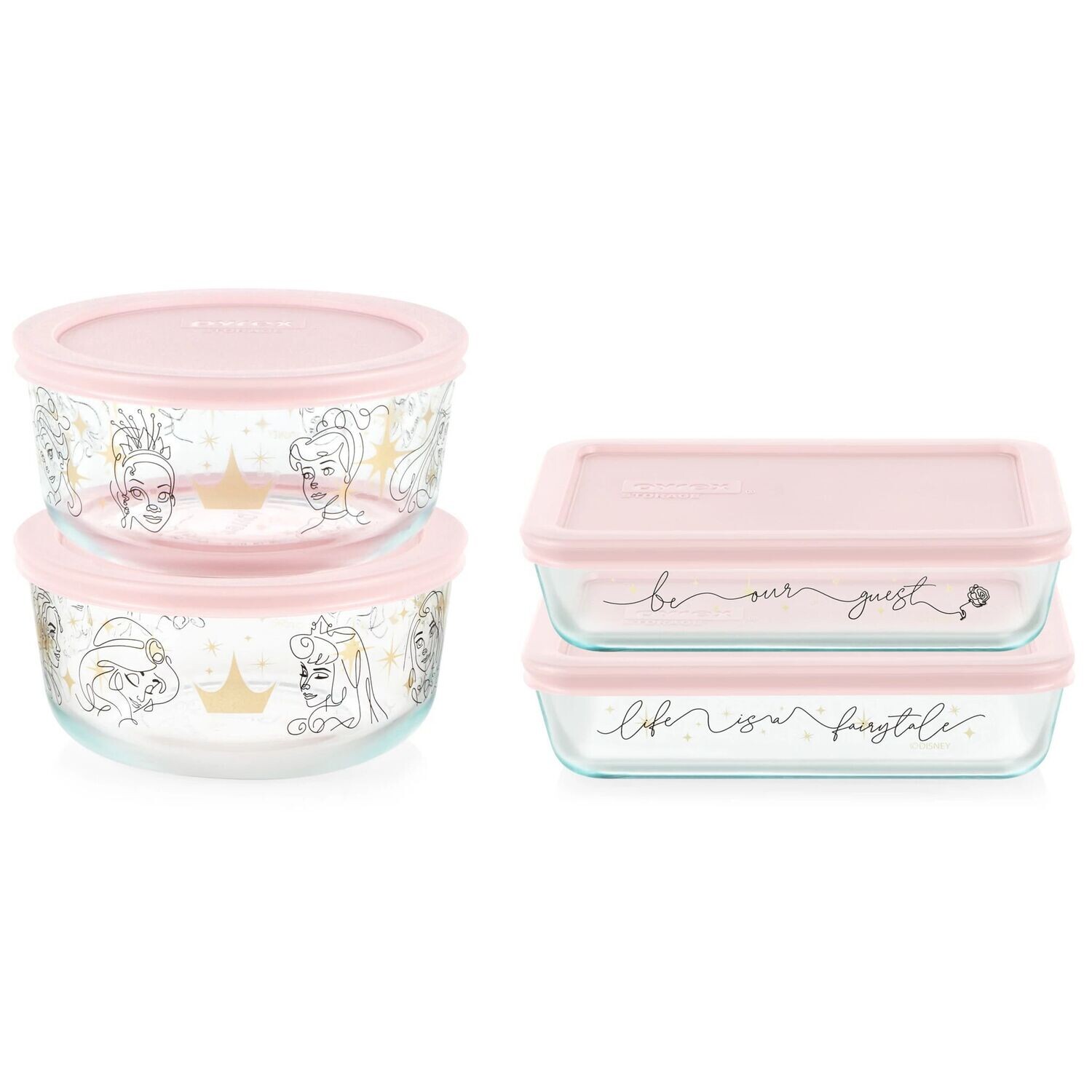 Pyrex® 8-piece Decorated Storage Set: Disney Princesses - Home - Down ...