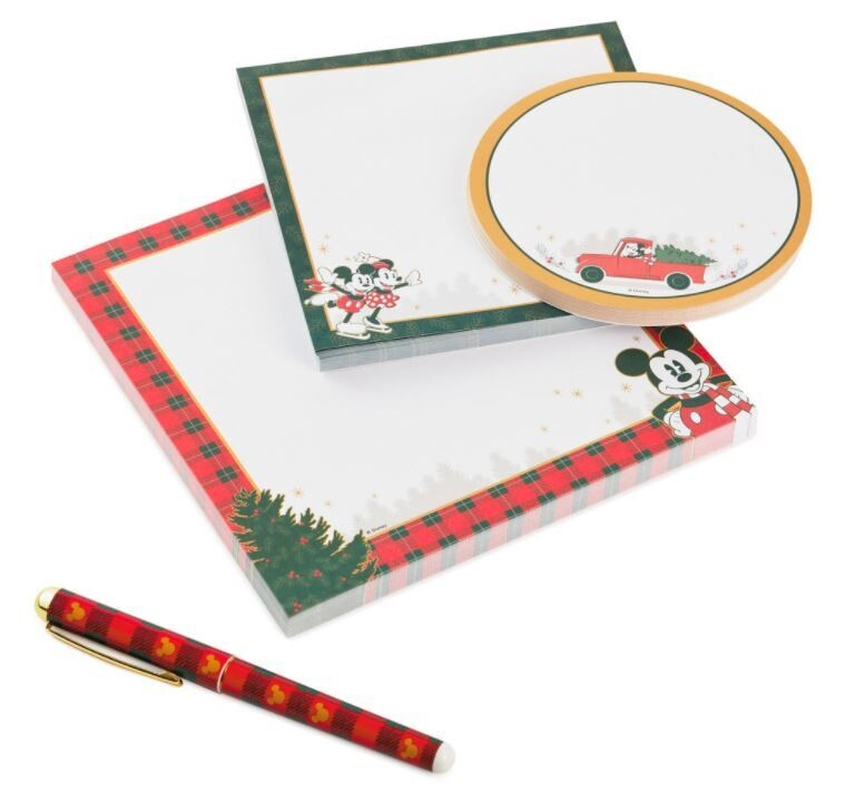 Disney Mickey and Minnie Christmas Memo Pads 3-Pack With Pen - Home ...