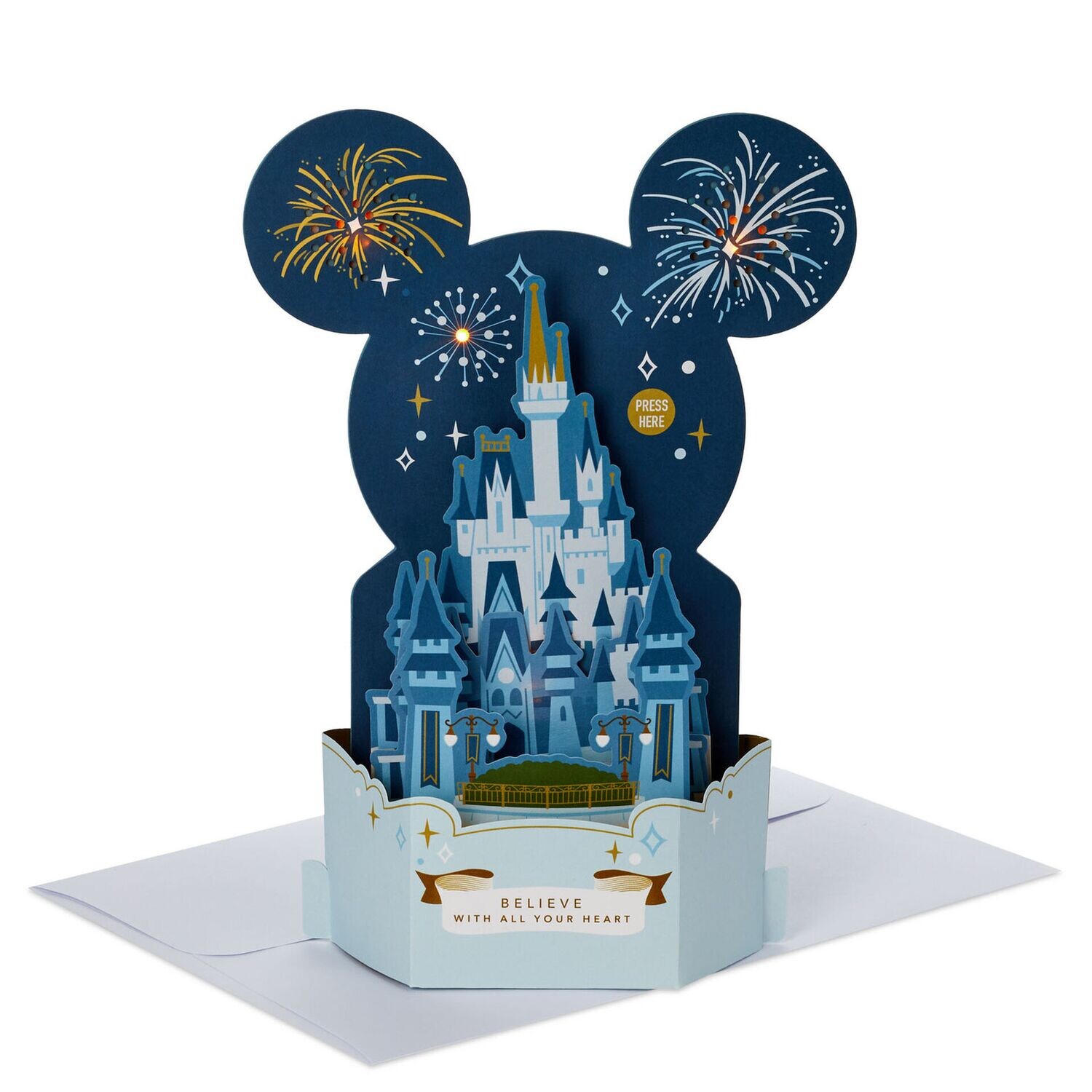 Walt Disney World 50th Anniversary Believe Musical 3D Pop-Up Card With ...