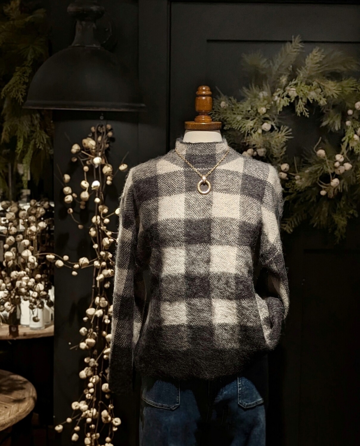 Holiday Plaid Sweater