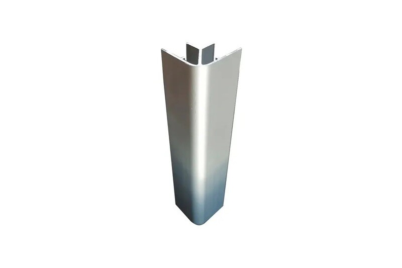 Perfil Esquinero 90 PVC 150mm Terminacion Inox. (Caja: 1 PZA)