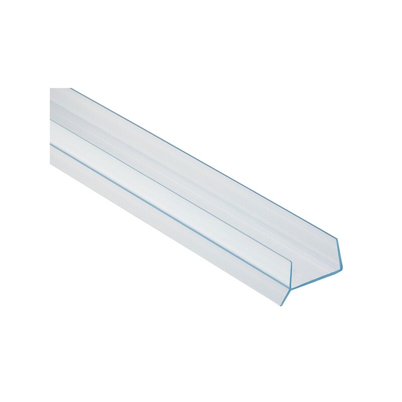 Perfil p/ Zocalo Plastico Transparente 19mm (Caja: 1 PZA)