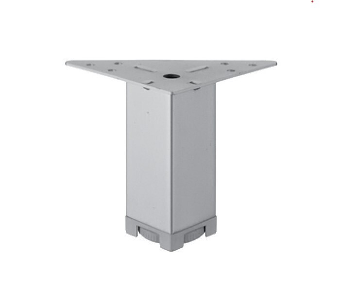 Pata mueble Ac. mate cuadrada 200mm (Caja: 4 PZA)