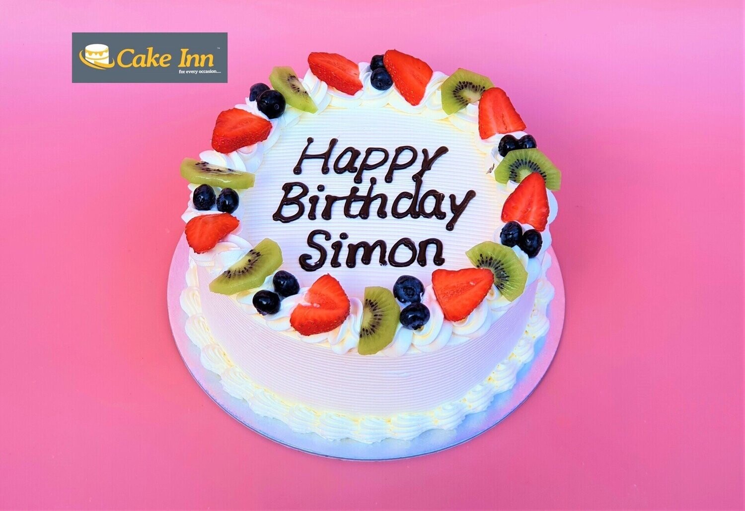 Fresh Fruit Birthday Cake