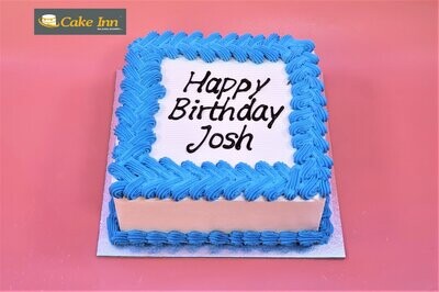 Simple Square Birthday Cake Designs