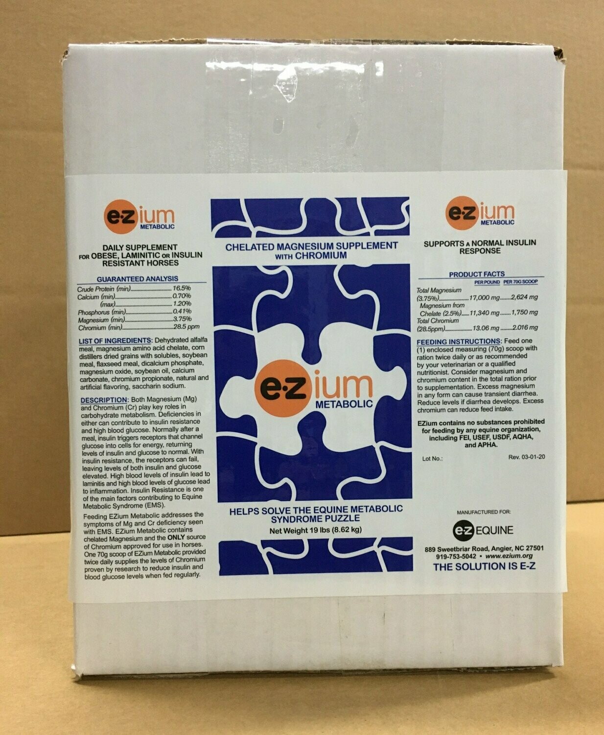 EZium Chelated Magnesium Supplement for Horses