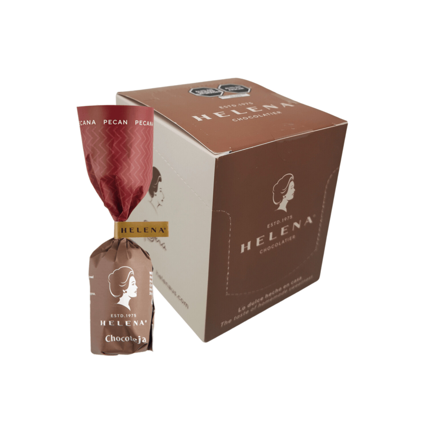 Tejas de Helena de Pecanas Peruanische Praline mit Pekanuss und ...