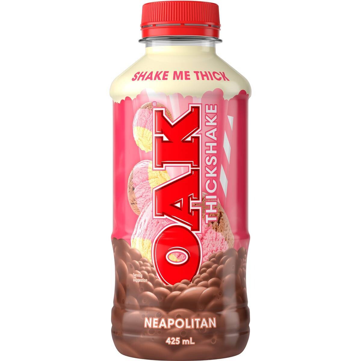 Oak Thickshake Neapolitan 6x425ml