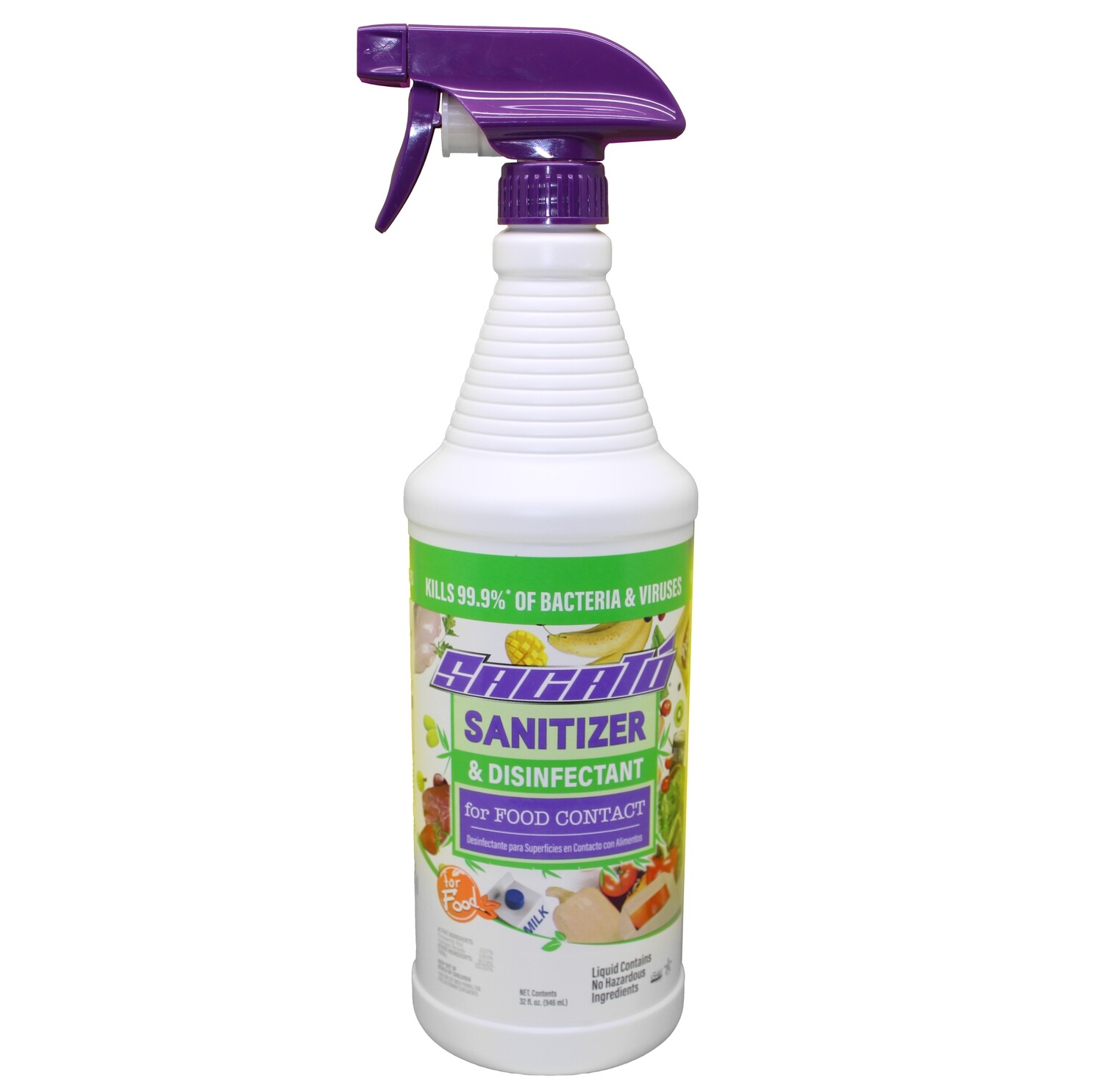 SACATO SANITAZER Y DESINFECTANTE 32 OZ