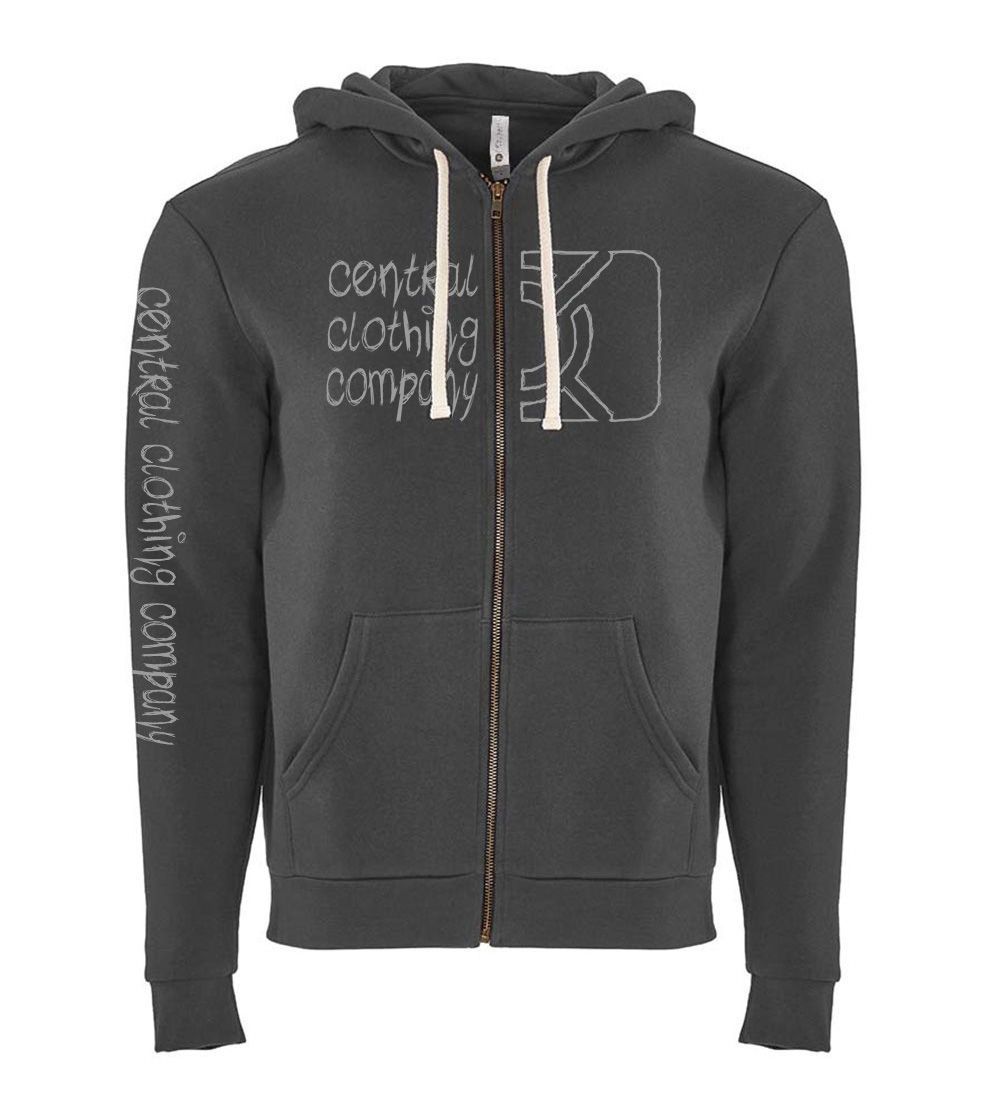 Central Clothing Co. Split Logo Hoodie - Heavy Metal