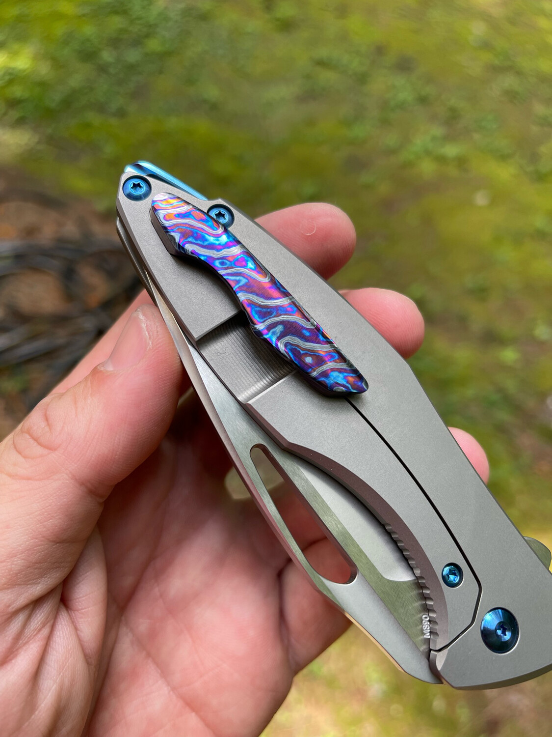 Custom Timascus Paysan Clip