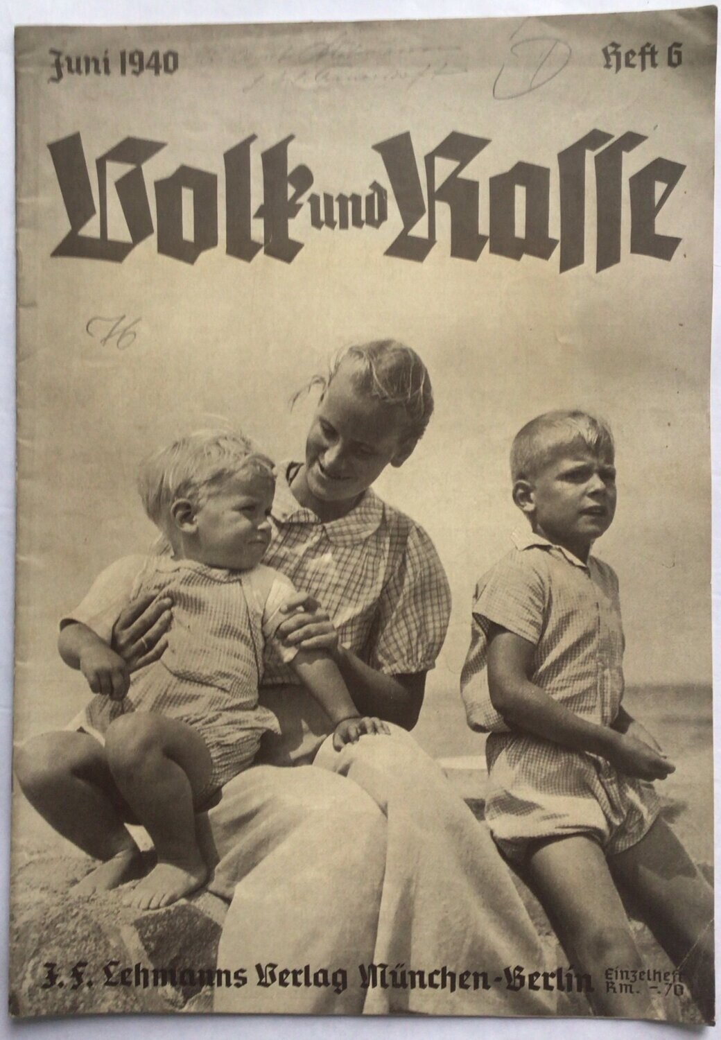 Volk und Rasse - Illustrierte Monatsschrift für deutsches Volkstum ...