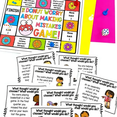Donut Worry About Making Mistakes Flexible Thinking Game: Skills for ...